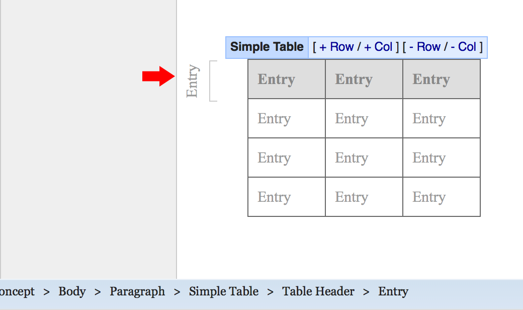 Insert a Simple Table